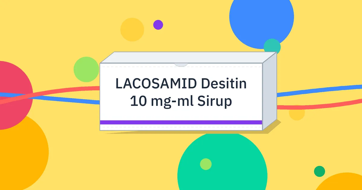 Symbolbild: Packung mit der Aufschrift LACOSAMID Desitin 10 mg-ml Sirup (PZN 17897336) – Verfügbarkeit und Bezug in Apotheken in Frankfurt am Main