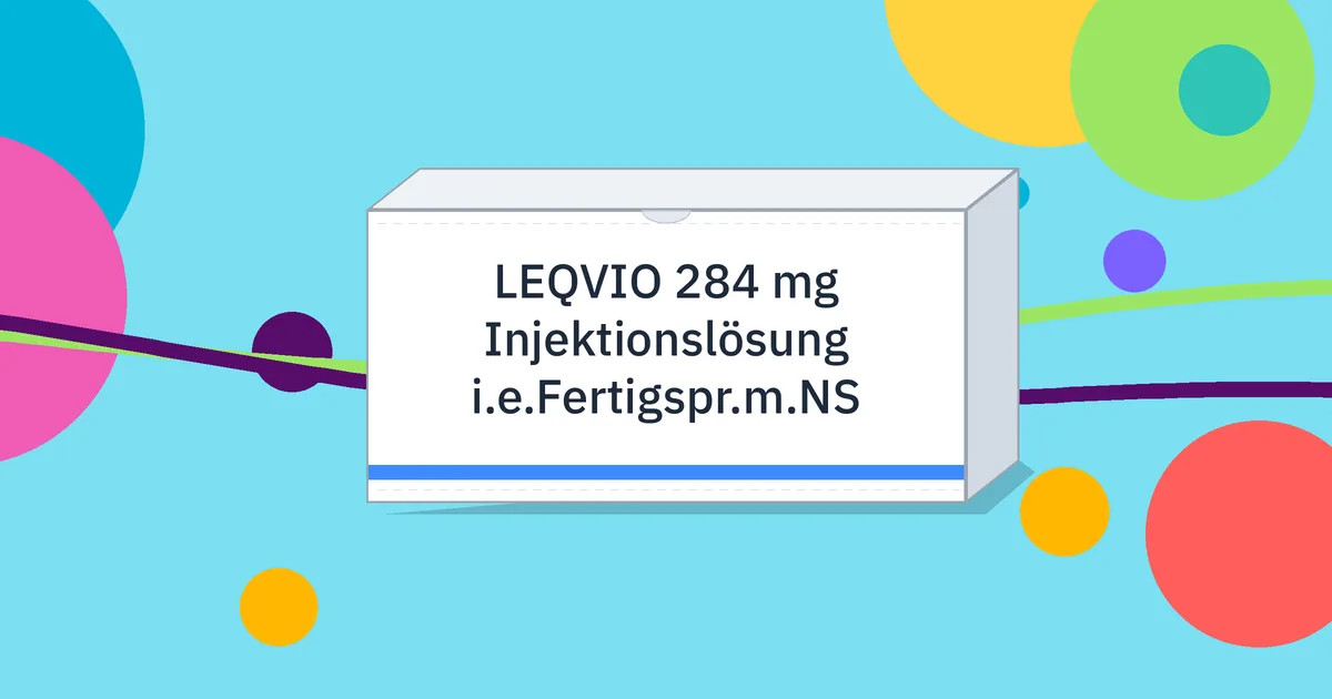 Symbolbild: Packung mit der Aufschrift LEQVIO 284 mg Injektionslösung i.e.Fertigspr.m.NS (PZN 19687755) – Verfügbarkeit und Bezug in Apotheken in Frankfurt am Main