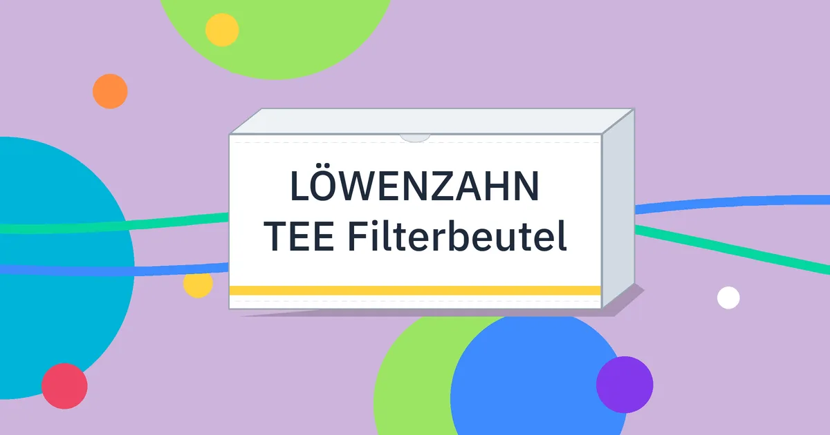 Symbolbild: Packung mit der Aufschrift LÖWENZAHN TEE Filterbeutel (PZN 04634842) – Verfügbarkeit und Bezug in Apotheken in Frankfurt am Main