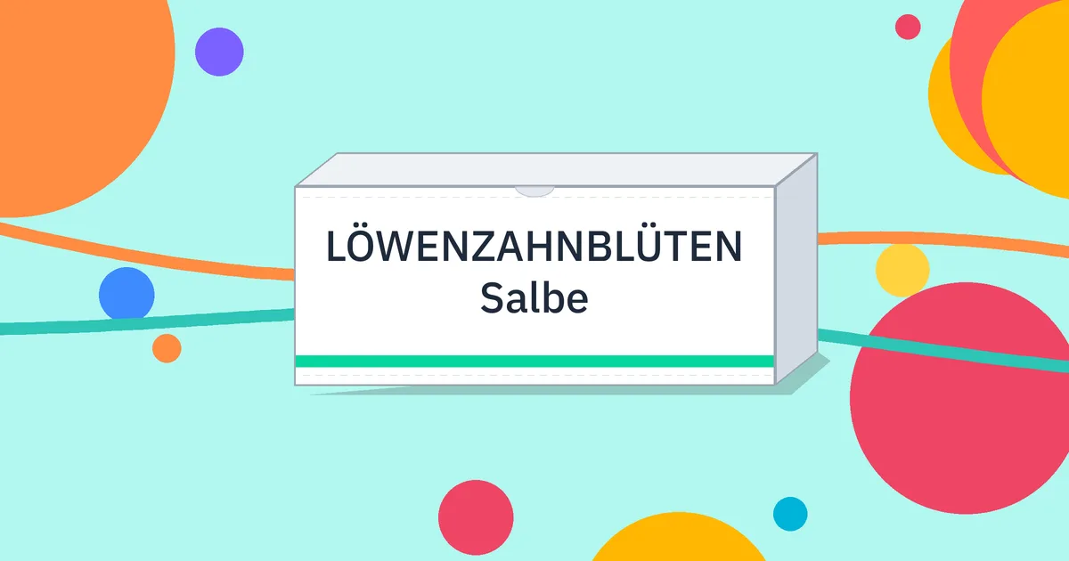 Symbolbild: Packung mit der Aufschrift LÖWENZAHNBLÜTEN Salbe (PZN 17555564) – Verfügbarkeit und Bezug in Apotheken in Frankfurt am Main