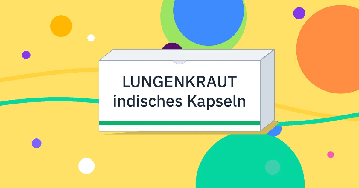 Symbolbild: Packung mit der Aufschrift LUNGENKRAUT indisches Kapseln (PZN 03157908) – Verfügbarkeit und Bezug in Apotheken in Frankfurt am Main
