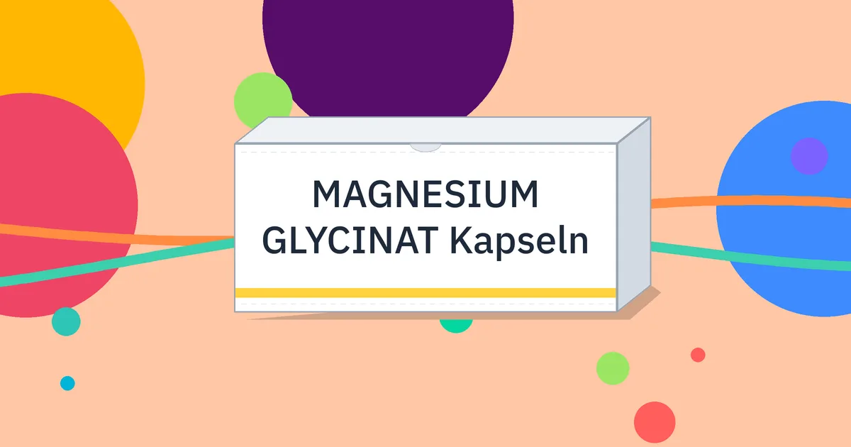 Symbolbild: Packung mit der Aufschrift MAGNESIUM GLYCINAT Kapseln (PZN 17178943) – Verfügbarkeit und Bezug in Apotheken in Frankfurt am Main