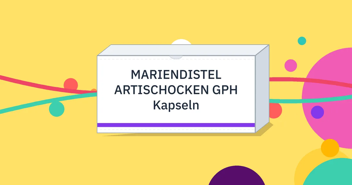 Symbolbild: Packung mit der Aufschrift MARIENDISTEL ARTISCHOCKEN GPH Kapseln (PZN 13894625) – Verfügbarkeit und Bezug in Apotheken in Frankfurt am Main