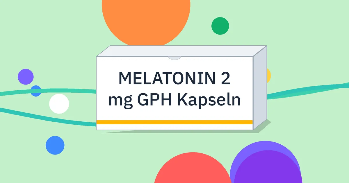 Symbolbild: Packung mit der Aufschrift MELATONIN 2 mg GPH Kapseln (PZN 11239106) – Verfügbarkeit und Bezug in Apotheken in Frankfurt am Main