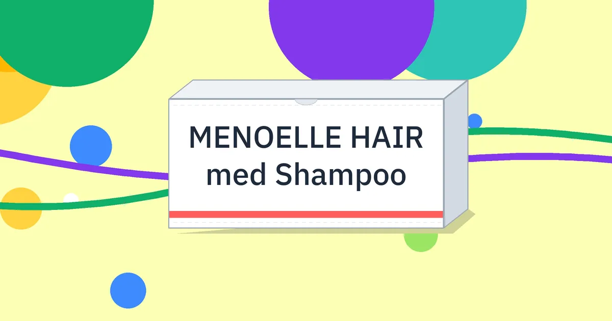 Symbolbild: Packung mit der Aufschrift MENOELLE HAIR med Shampoo (PZN 19013608) – Verfügbarkeit und Bezug in Apotheken in Frankfurt am Main
