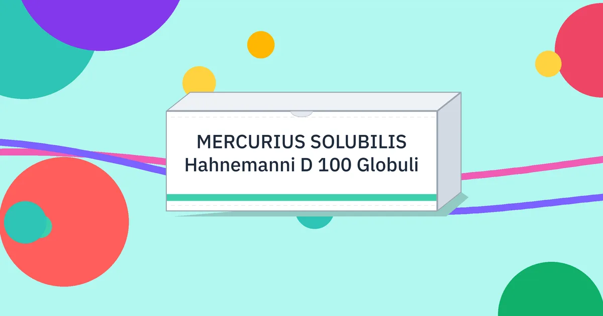 Symbolbild: Packung mit der Aufschrift MERCURIUS SOLUBILIS Hahnemanni D 100 Globuli (PZN 07174306) – Verfügbarkeit und Bezug in Apotheken in Frankfurt am Main