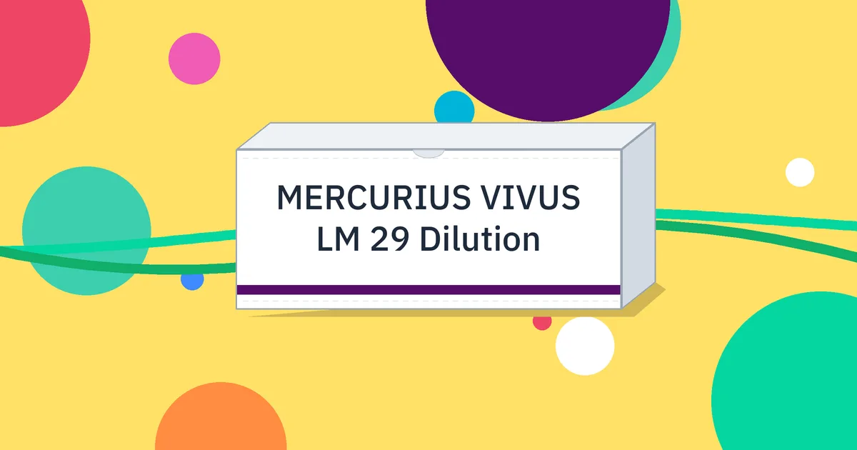 Symbolbild: Packung mit der Aufschrift MERCURIUS VIVUS LM 29 Dilution (PZN 12955187) – Verfügbarkeit und Bezug in Apotheken in Frankfurt am Main
