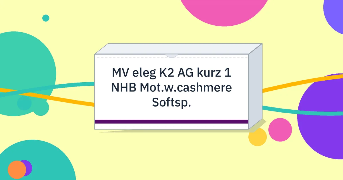 Symbolbild: Packung mit der Aufschrift MV eleg K2 AG kurz 1 NHB Mot.w.cashmere Softsp. (PZN 15712290) – Verfügbarkeit und Bezug in Apotheken in Frankfurt am Main