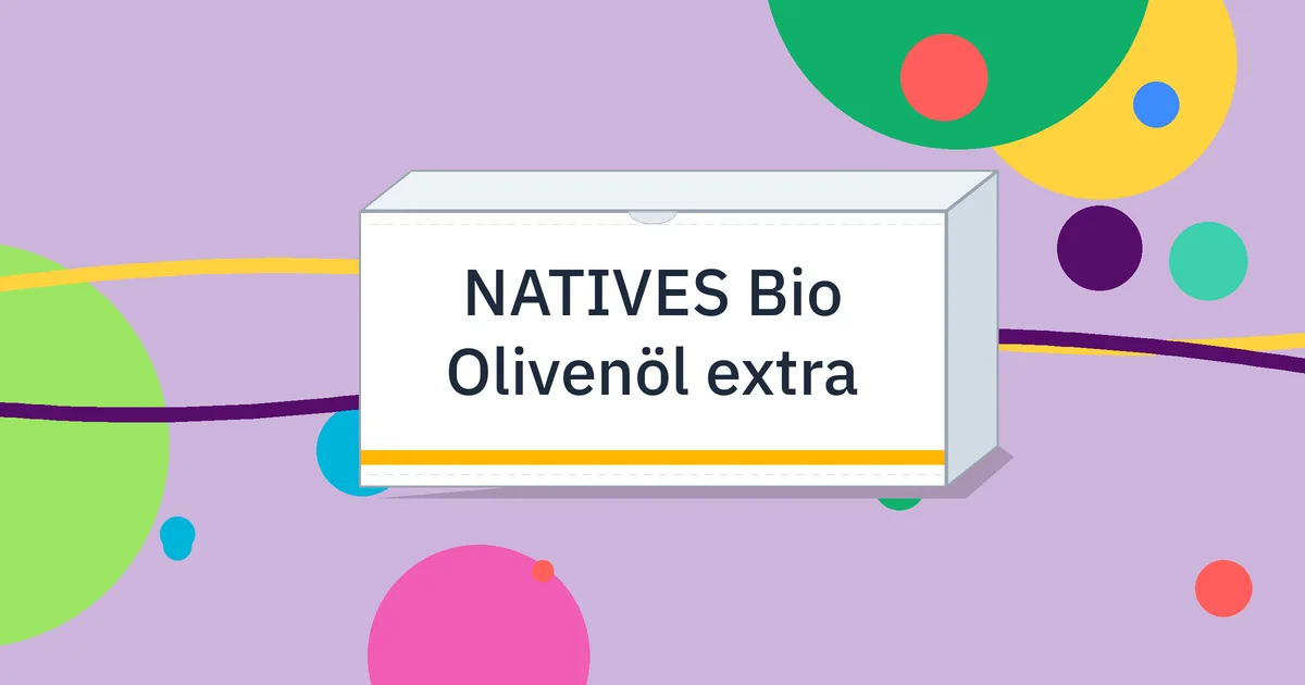 Symbolbild: Packung mit der Aufschrift NATIVES Bio Olivenöl extra (PZN 20000918) – Verfügbarkeit und Bezug in Apotheken in Frankfurt am Main