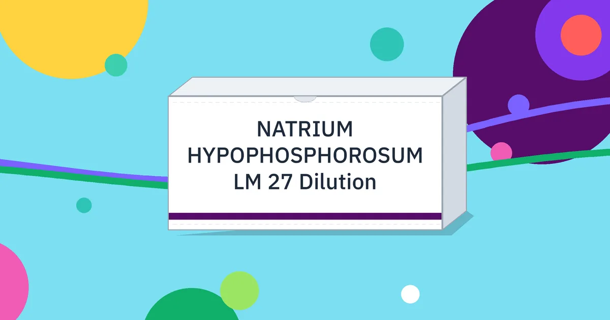 Symbolbild: Packung mit der Aufschrift NATRIUM HYPOPHOSPHOROSUM LM 27 Dilution (PZN 12963608) – Verfügbarkeit und Bezug in Apotheken in Frankfurt am Main