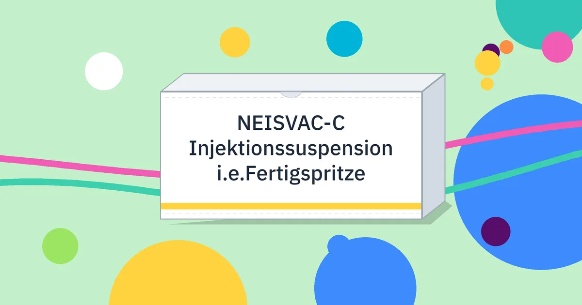 Symbolbild: Packung mit der Aufschrift NEISVAC-C Injektionssuspension i.e.Fertigspritze (PZN 01985469) – Verfügbarkeit und Bezug in Apotheken in Frankfurt am Main