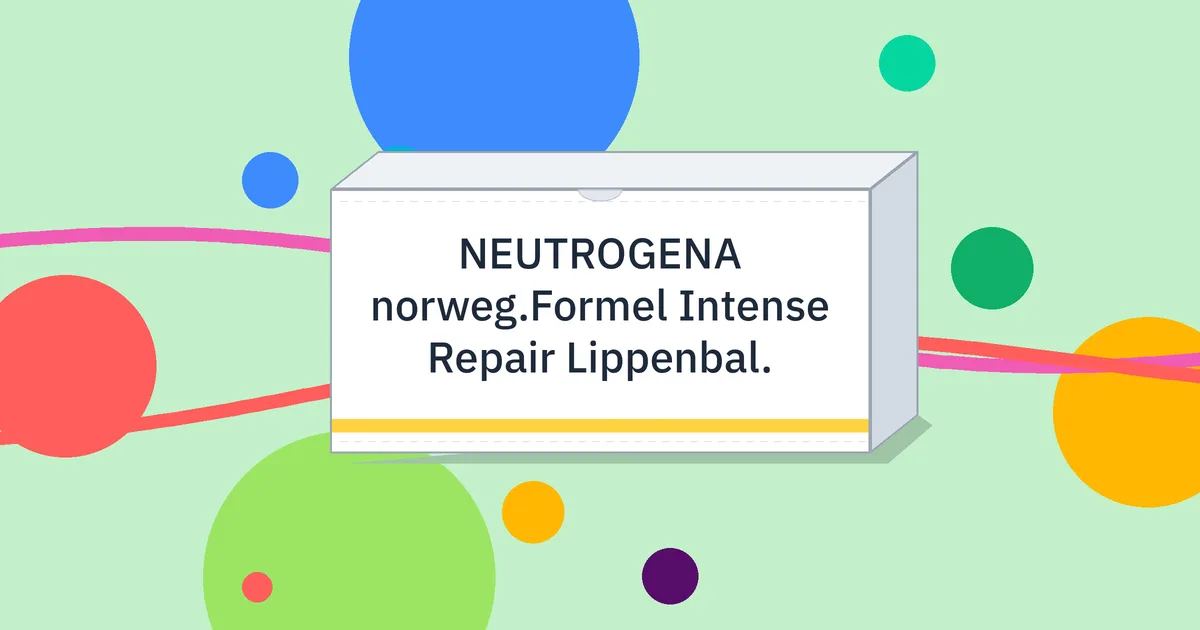 Symbolbild: Packung mit der Aufschrift NEUTROGENA norweg.Formel Intense Repair Lippenbal. (PZN 00425969) – Verfügbarkeit und Bezug in Apotheken in Frankfurt am Main