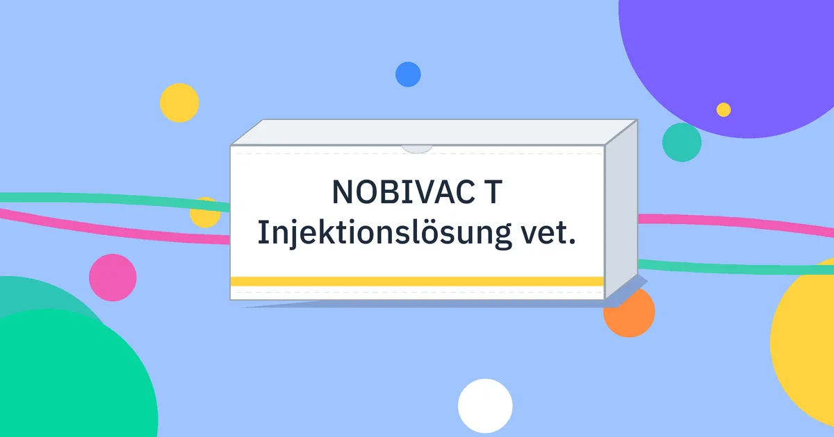 Symbolbild: Packung mit der Aufschrift NOBIVAC T Injektionslösung vet. (PZN 01431452) – Verfügbarkeit und Bezug in Apotheken in Frankfurt am Main