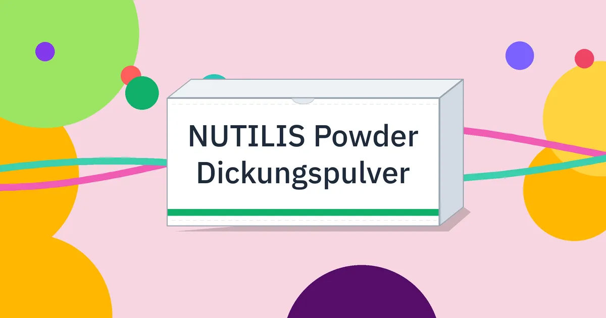 Symbolbild: Packung mit der Aufschrift NUTILIS Powder Dickungspulver (PZN 07135789) – Verfügbarkeit und Bezug in Apotheken in Frankfurt am Main