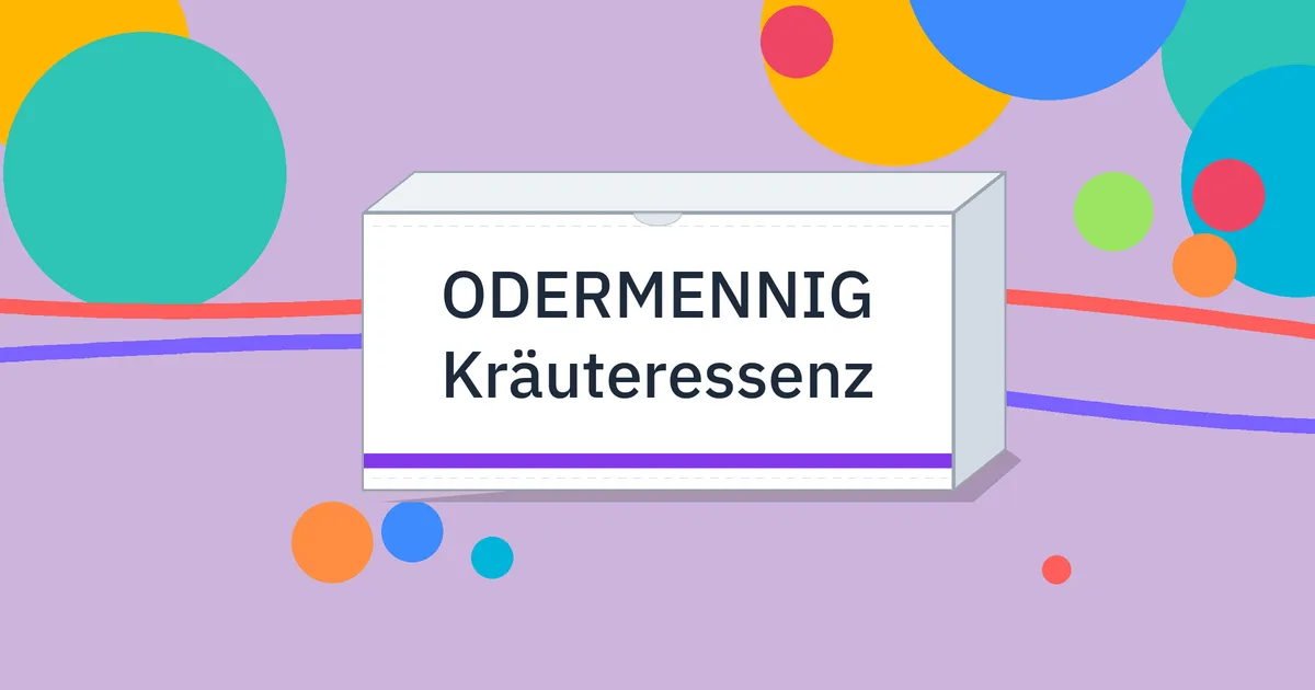 Symbolbild: Packung mit der Aufschrift ODERMENNIG Kräuteressenz (PZN 11527093) – Verfügbarkeit und Bezug in Apotheken in Frankfurt am Main