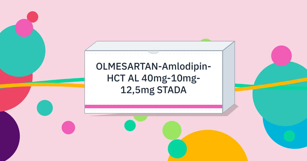 Symbolbild: Packung mit der Aufschrift OLMESARTAN-Amlodipin-HCT AL 40mg-10mg-12,5mg STADA (PZN 20088830) – Verfügbarkeit und Bezug in Apotheken in Frankfurt am Main