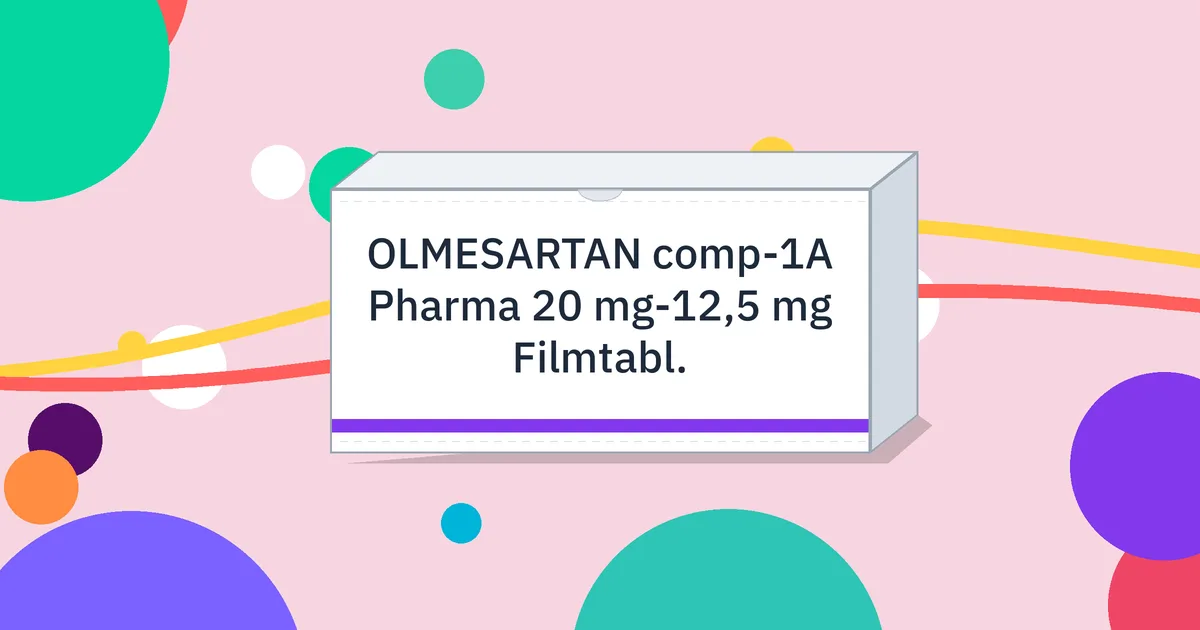 Symbolbild: Packung mit der Aufschrift OLMESARTAN comp-1A Pharma 20 mg-12,5 mg Filmtabl. (PZN 12359640) – Verfügbarkeit und Bezug in Apotheken in Frankfurt am Main