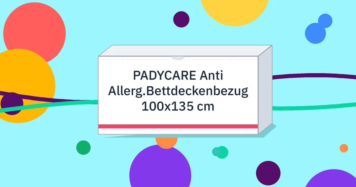 Symbolbild: Packung mit der Aufschrift PADYCARE Anti Allerg.Bettdeckenbezug 100x135 cm (PZN 03510316) – Verfügbarkeit und Bezug in Apotheken in Frankfurt am Main