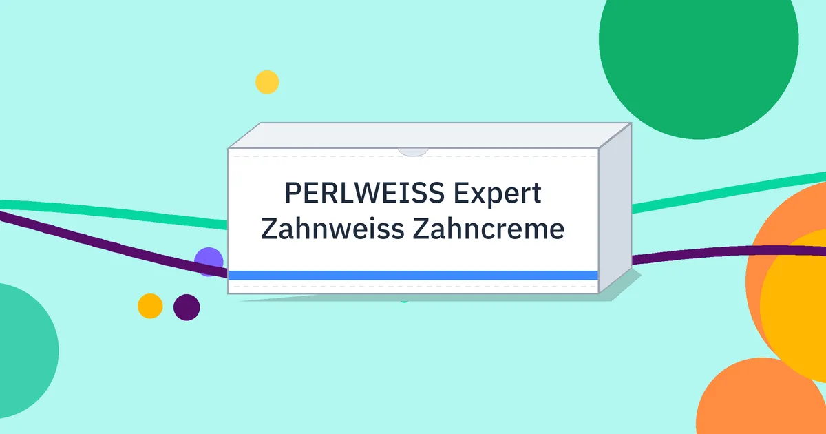 Symbolbild: Packung mit der Aufschrift PERLWEISS Expert Zahnweiss Zahncreme (PZN 20593924) – Verfügbarkeit und Bezug in Apotheken in Frankfurt am Main