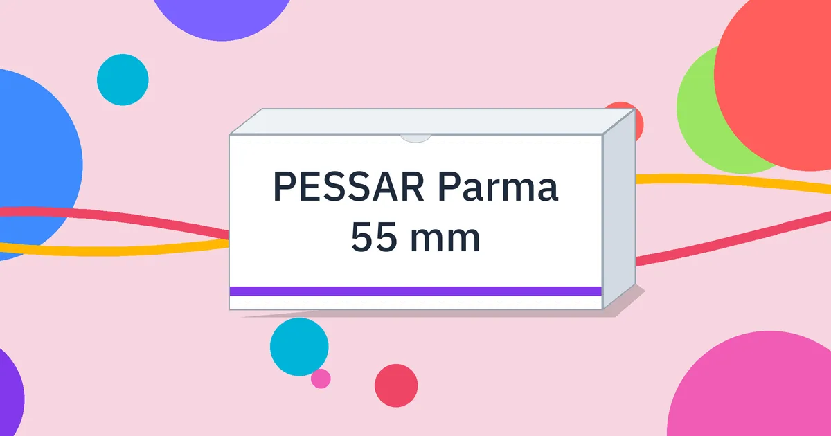 Symbolbild: Packung mit der Aufschrift PESSAR Parma 55 mm (PZN 01734572) – Verfügbarkeit und Bezug in Apotheken in Frankfurt am Main