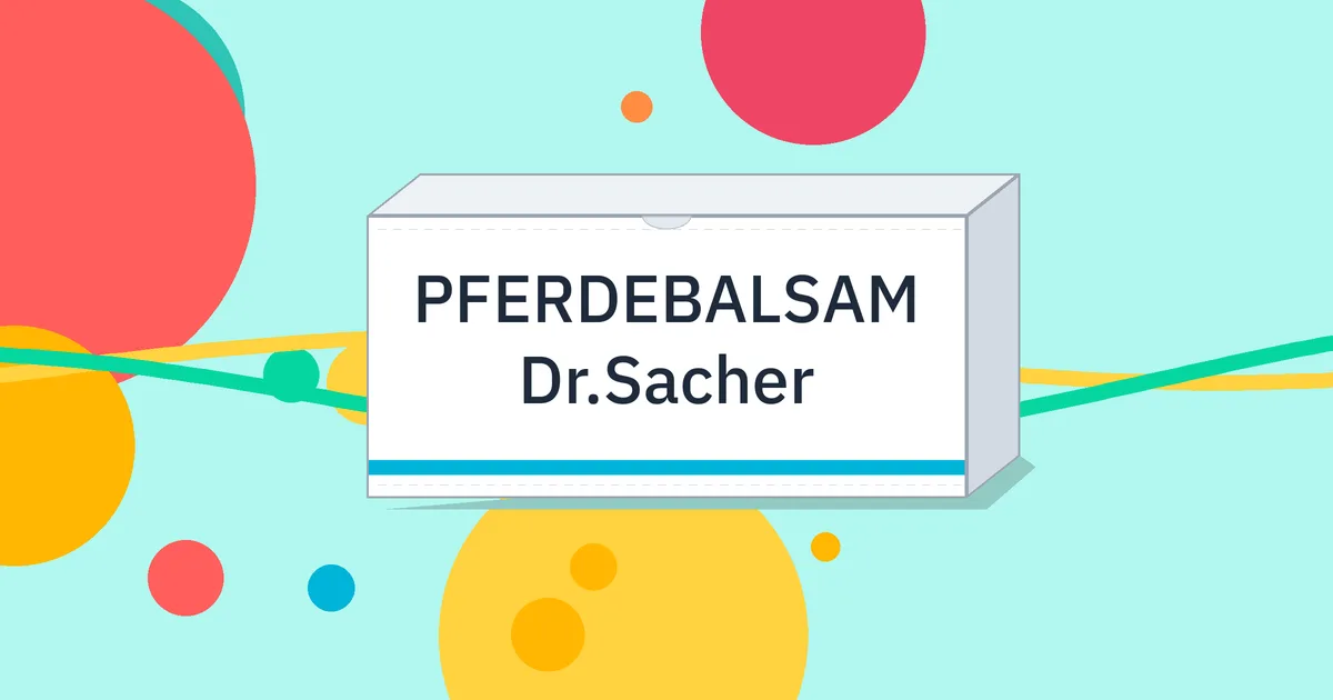 Symbolbild: Packung mit der Aufschrift PFERDEBALSAM Dr.Sacher (PZN 12361068) – Verfügbarkeit und Bezug in Apotheken in Frankfurt am Main