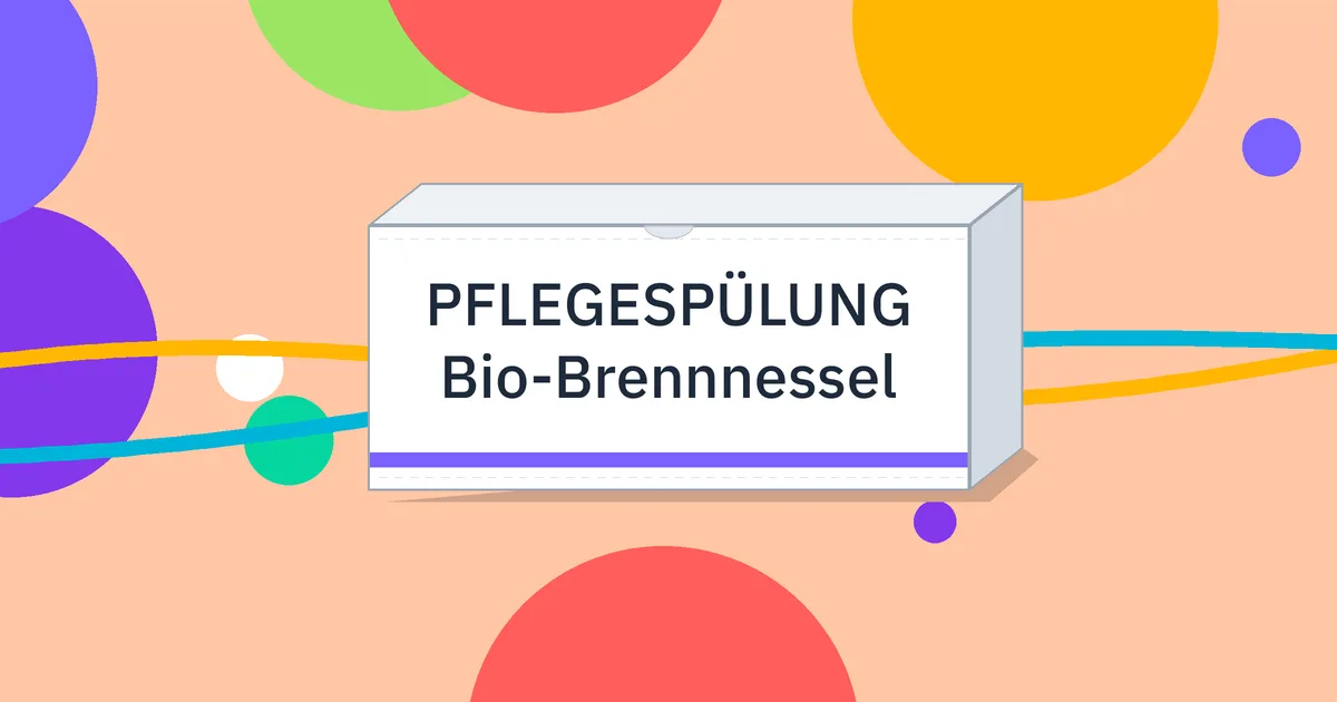 Symbolbild: Packung mit der Aufschrift PFLEGESPÜLUNG Bio-Brennnessel (PZN 16003058) – Verfügbarkeit und Bezug in Apotheken in Frankfurt am Main
