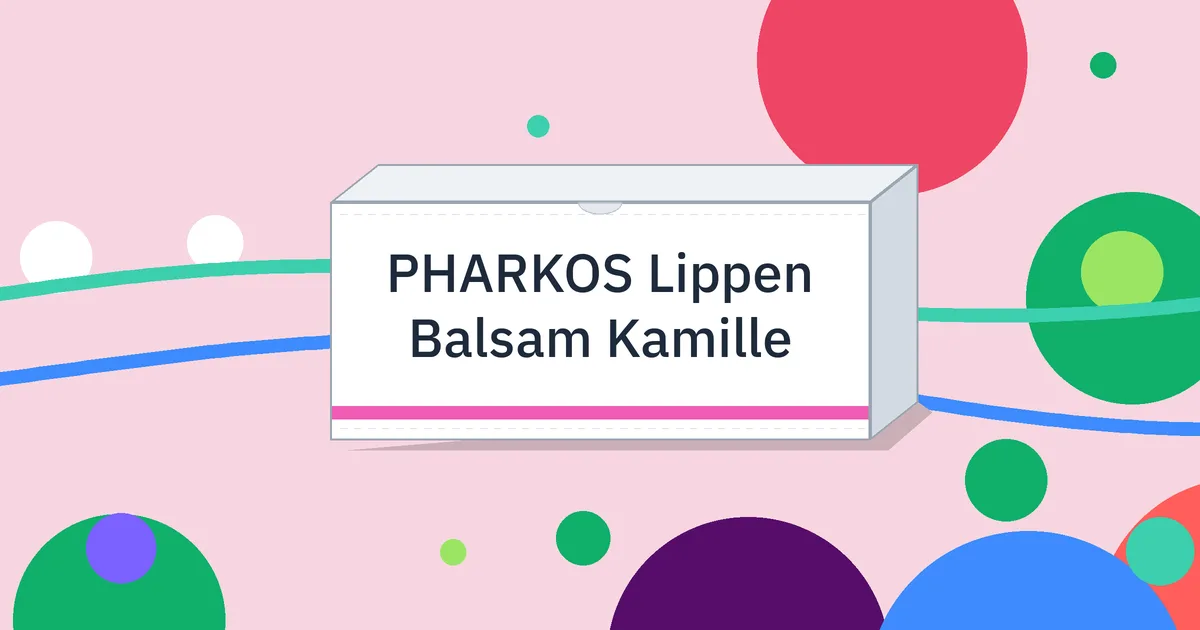 Symbolbild: Packung mit der Aufschrift PHARKOS Lippen Balsam Kamille (PZN 10079014) – Verfügbarkeit und Bezug in Apotheken in Frankfurt am Main