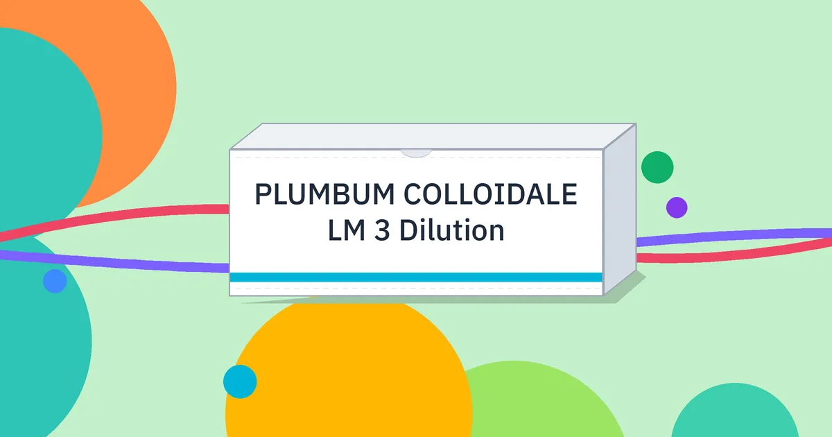 Symbolbild: Packung mit der Aufschrift PLUMBUM COLLOIDALE LM 3 Dilution (PZN 13040107) – Verfügbarkeit und Bezug in Apotheken in Frankfurt am Main