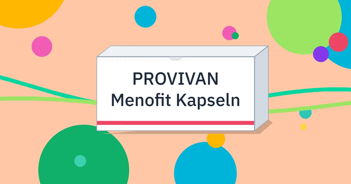 Symbolbild: Packung mit der Aufschrift PROVIVAN Menofit Kapseln (PZN 04492230) – Verfügbarkeit und Bezug in Apotheken in Frankfurt am Main