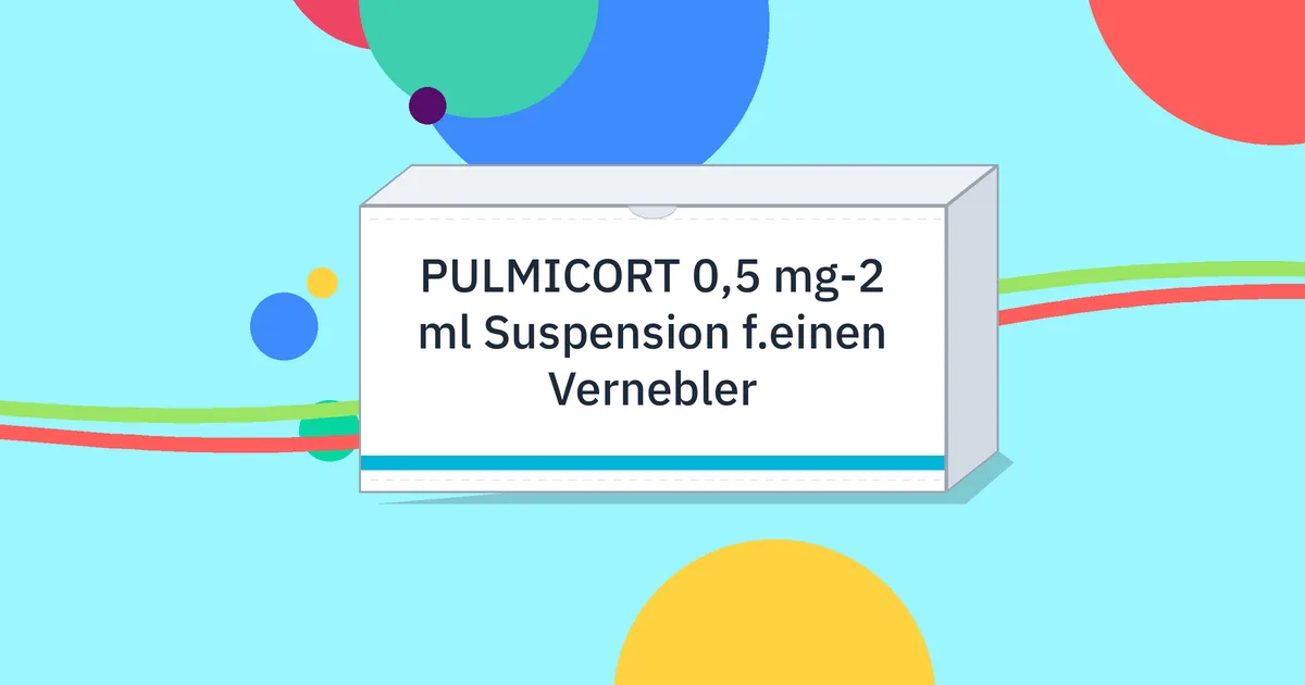 Symbolbild: Packung mit der Aufschrift PULMICORT 0,5 mg-2 ml Suspension f.einen Vernebler (PZN 03669264) – Verfügbarkeit und Bezug in Apotheken in Frankfurt am Main
