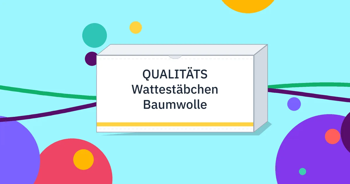 Symbolbild: Packung mit der Aufschrift QUALITÄTS Wattestäbchen Baumwolle (PZN 14155551) – Verfügbarkeit und Bezug in Apotheken in Frankfurt am Main