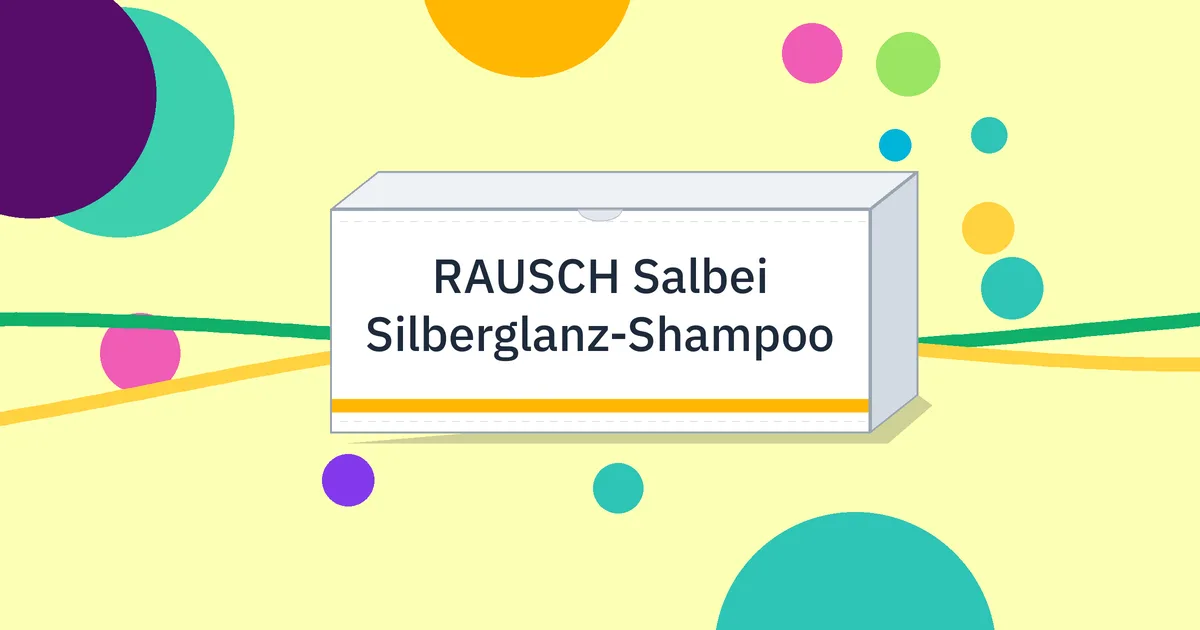Symbolbild: Packung mit der Aufschrift RAUSCH Salbei Silberglanz-Shampoo (PZN 18020121) – Verfügbarkeit und Bezug in Apotheken in Frankfurt am Main