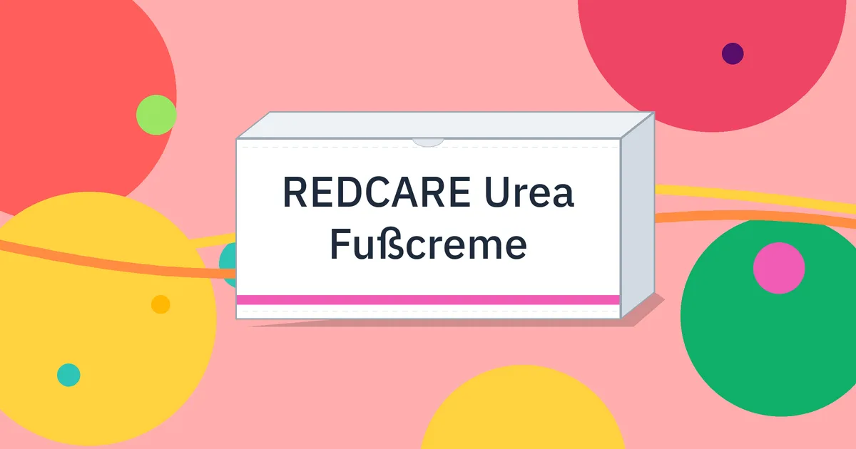 Symbolbild: Packung mit der Aufschrift REDCARE Urea Fußcreme (PZN 20032373) – Verfügbarkeit und Bezug in Apotheken in Frankfurt am Main