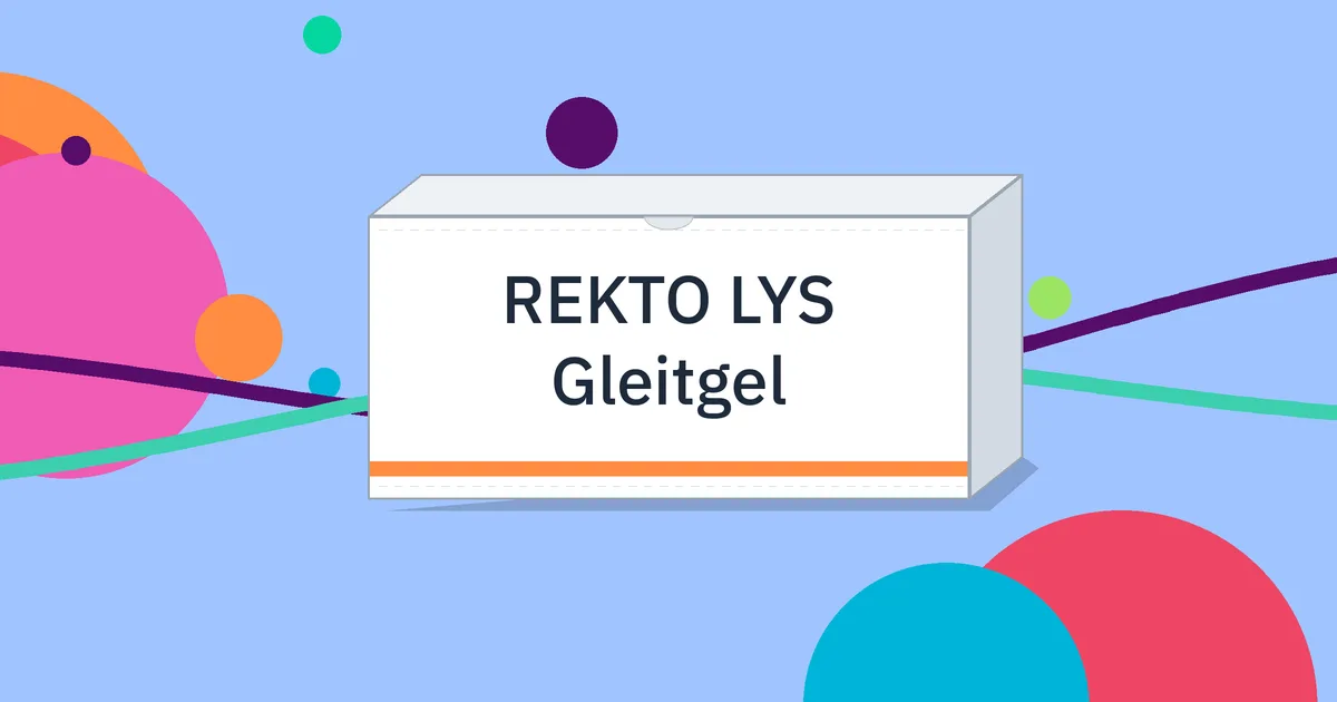 Symbolbild: Packung mit der Aufschrift REKTO LYS Gleitgel (PZN 00169779) – Verfügbarkeit und Bezug in Apotheken in Frankfurt am Main
