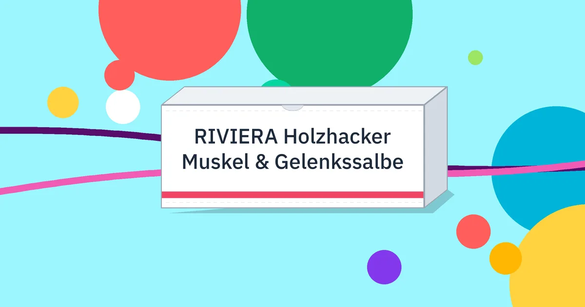 Symbolbild: Packung mit der Aufschrift RIVIERA Holzhacker Muskel & Gelenkssalbe (PZN 19302956) – Verfügbarkeit und Bezug in Apotheken in Frankfurt am Main