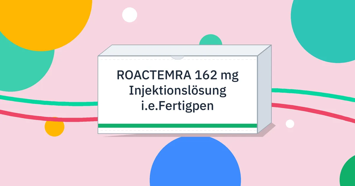 Symbolbild: Packung mit der Aufschrift ROACTEMRA 162 mg Injektionslösung i.e.Fertigpen (PZN 20577144) – Verfügbarkeit und Bezug in Apotheken in Frankfurt am Main