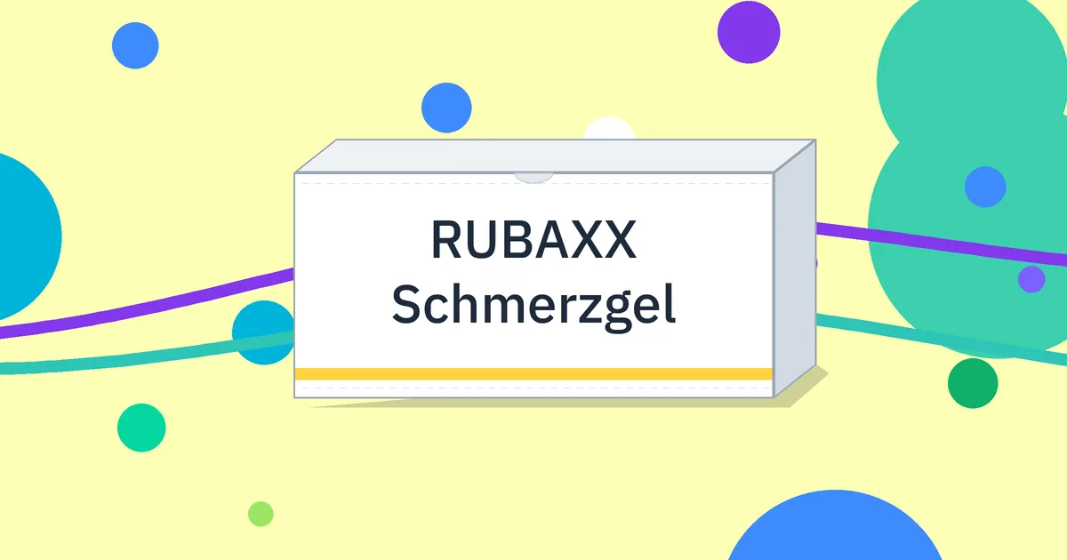 Symbolbild: Packung mit der Aufschrift RUBAXX Schmerzgel (PZN 18709526) – Verfügbarkeit und Bezug in Apotheken in Frankfurt am Main