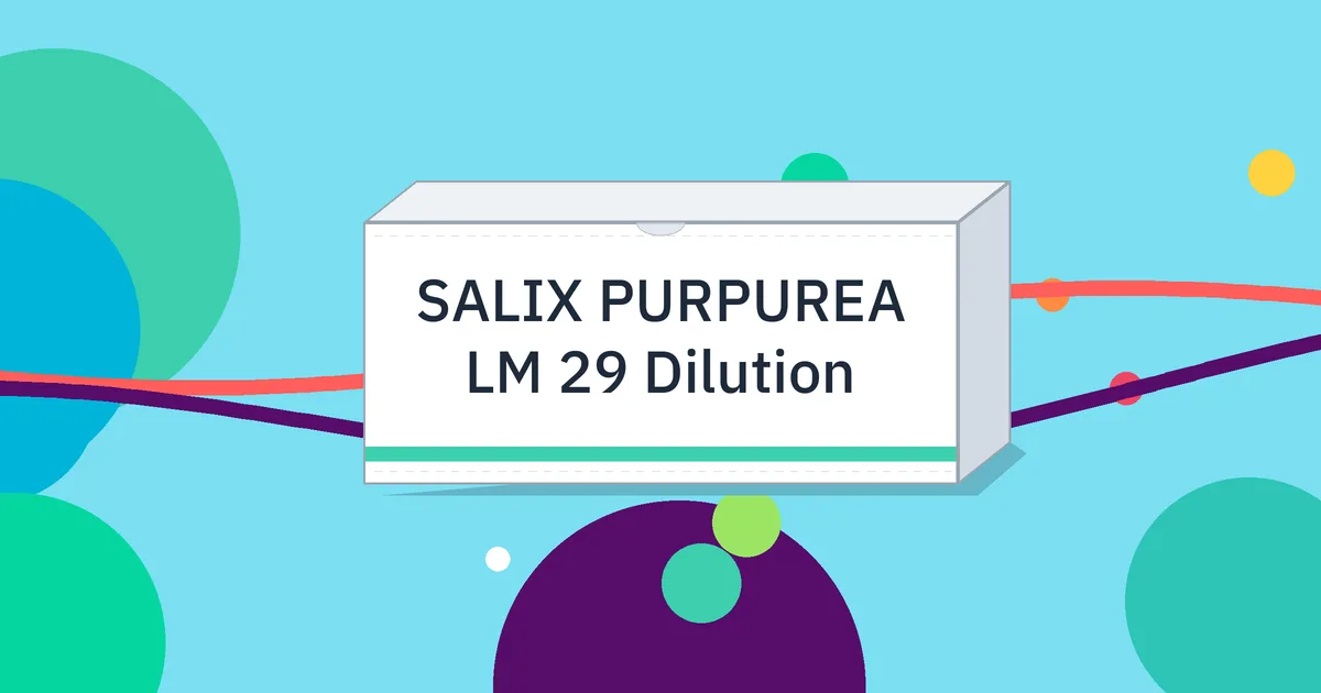Symbolbild: Packung mit der Aufschrift SALIX PURPUREA LM 29 Dilution (PZN 13178780) – Verfügbarkeit und Bezug in Apotheken in Frankfurt am Main