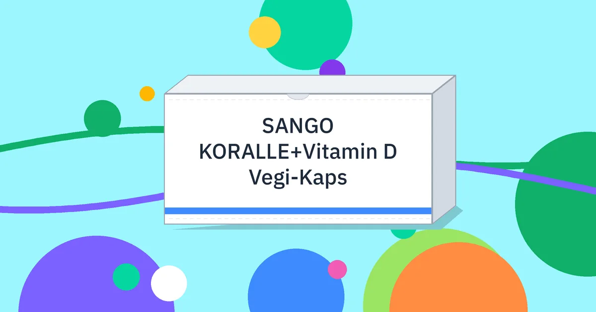 Symbolbild: Packung mit der Aufschrift SANGO KORALLE+Vitamin D Vegi-Kaps (PZN 05455165) – Verfügbarkeit und Bezug in Apotheken in Frankfurt am Main