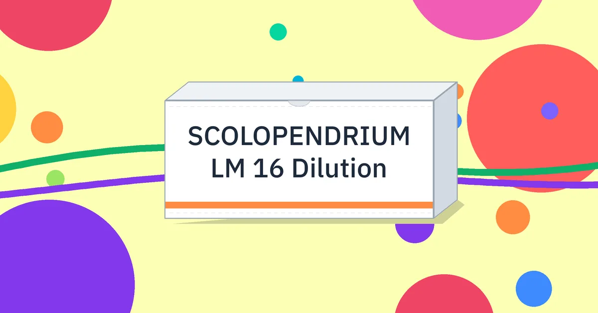 Symbolbild: Packung mit der Aufschrift SCOLOPENDRIUM LM 16 Dilution (PZN 13690319) – Verfügbarkeit und Bezug in Apotheken in Frankfurt am Main