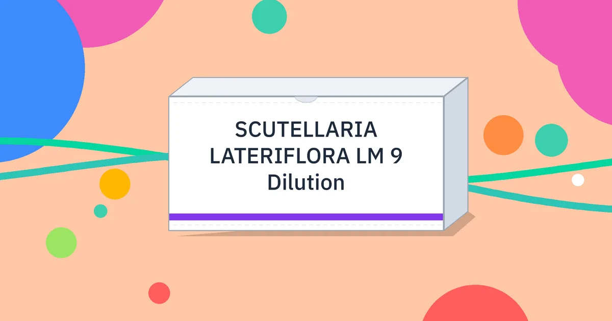 Symbolbild: Packung mit der Aufschrift SCUTELLARIA LATERIFLORA LM 9 Dilution (PZN 13184881) – Verfügbarkeit und Bezug in Apotheken in Frankfurt am Main