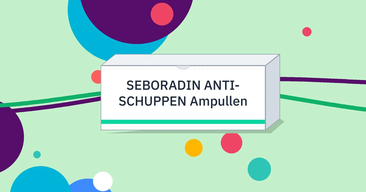 Symbolbild: Packung mit der Aufschrift SEBORADIN ANTI-SCHUPPEN Ampullen (PZN 18402590) – Verfügbarkeit und Bezug in Apotheken in Frankfurt am Main