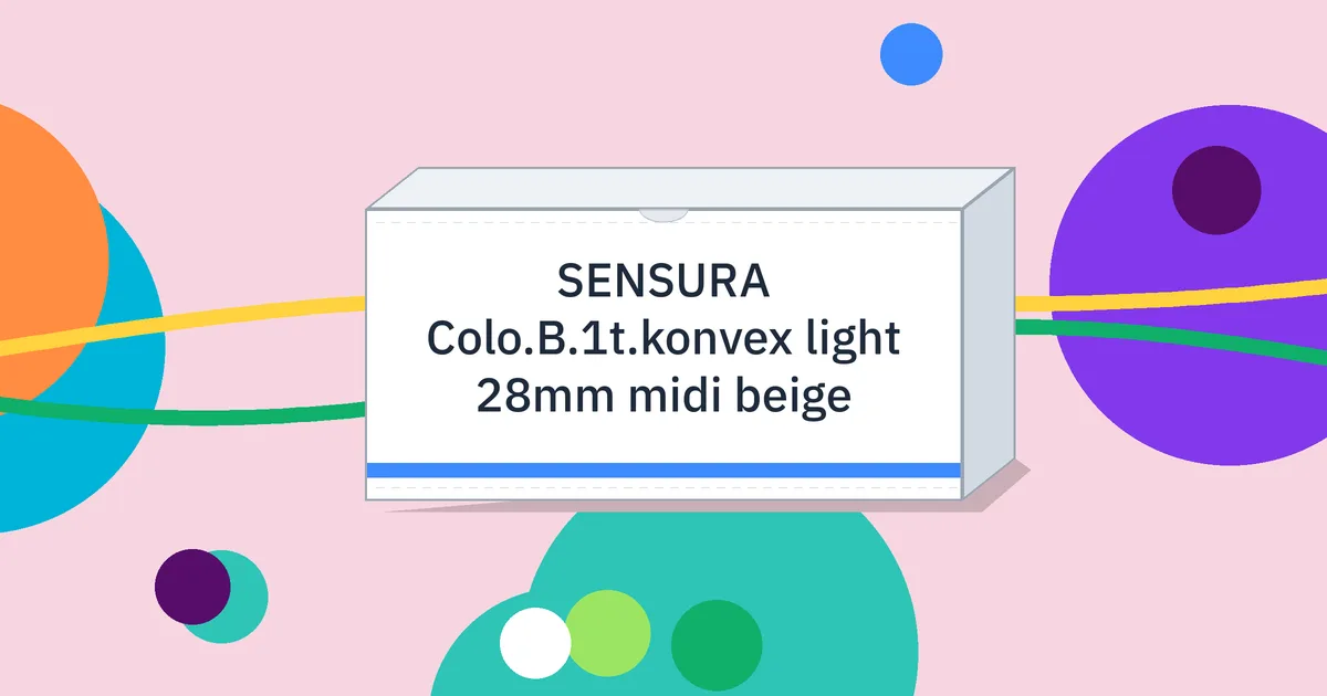 Symbolbild: Packung mit der Aufschrift SENSURA Colo.B.1t.konvex light 28mm midi beige (PZN 00827024) – Verfügbarkeit und Bezug in Apotheken in Frankfurt am Main