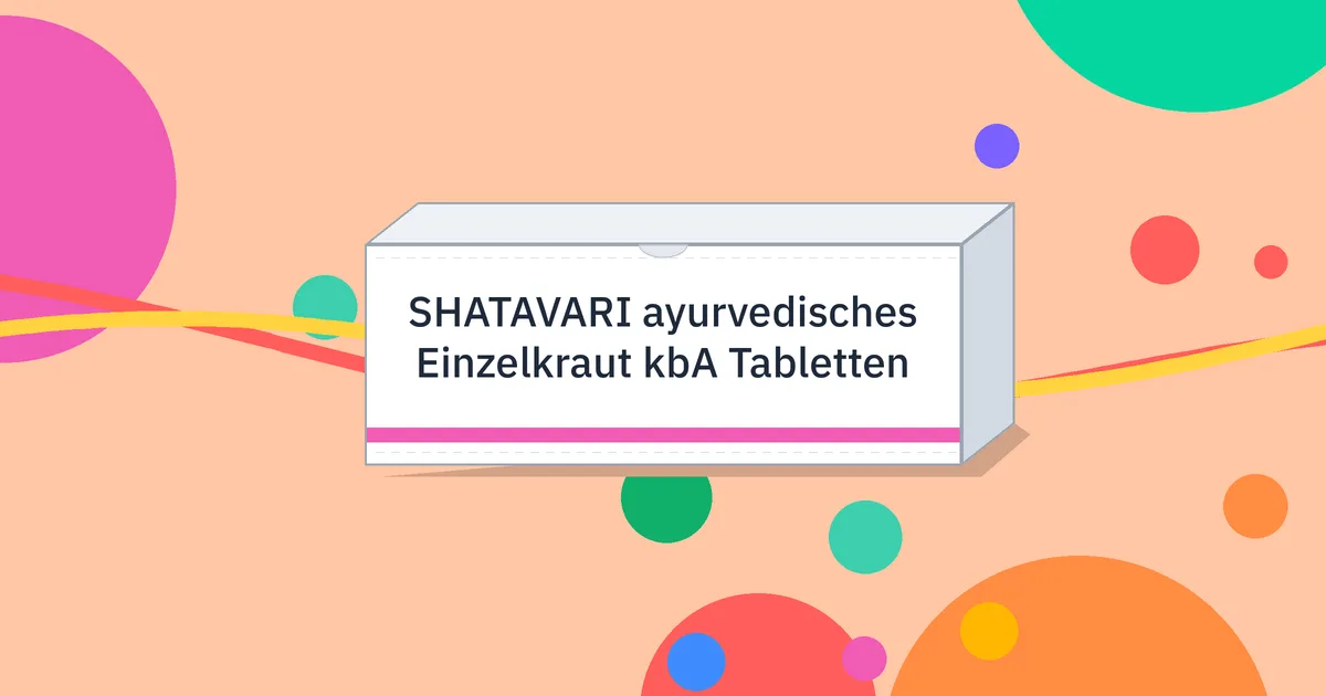 Symbolbild: Packung mit der Aufschrift SHATAVARI ayurvedisches Einzelkraut kbA Tabletten (PZN 13987539) – Verfügbarkeit und Bezug in Apotheken in Frankfurt am Main