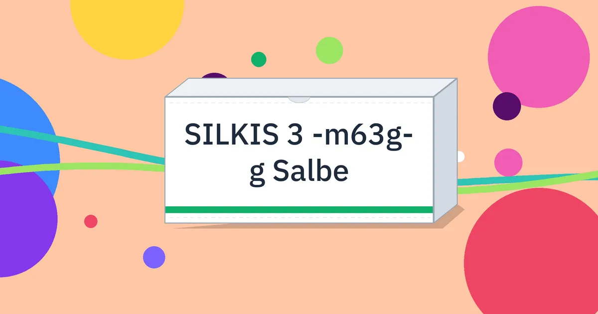 Symbolbild: Packung mit der Aufschrift SILKIS 3 -m63g-g Salbe (PZN 04152089) – Verfügbarkeit und Bezug in Apotheken in Frankfurt am Main