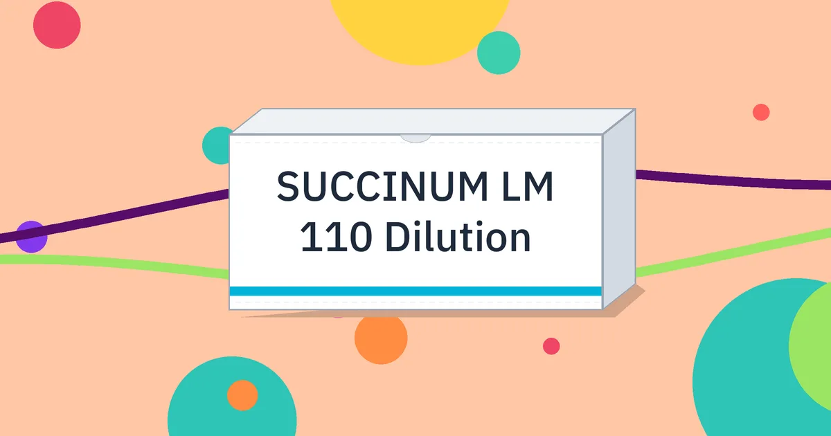 Symbolbild: Packung mit der Aufschrift SUCCINUM LM 110 Dilution (PZN 13208877) – Verfügbarkeit und Bezug in Apotheken in Frankfurt am Main