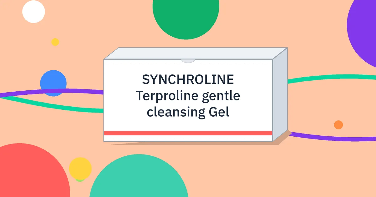 Symbolbild: Packung mit der Aufschrift SYNCHROLINE Terproline gentle cleansing Gel (PZN 10308621) – Verfügbarkeit und Bezug in Apotheken in Frankfurt am Main