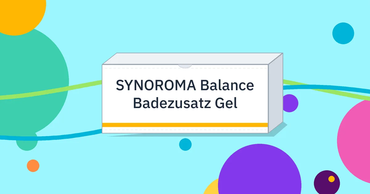 Symbolbild: Packung mit der Aufschrift SYNOROMA Balance Badezusatz Gel (PZN 01490940) – Verfügbarkeit und Bezug in Apotheken in Frankfurt am Main