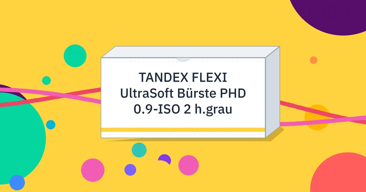 Symbolbild: Packung mit der Aufschrift TANDEX FLEXI UltraSoft Bürste PHD 0.9-ISO 2 h.grau (PZN 16501827) – Verfügbarkeit und Bezug in Apotheken in Frankfurt am Main