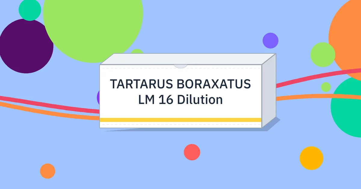 Symbolbild: Packung mit der Aufschrift TARTARUS BORAXATUS LM 16 Dilution (PZN 13214808) – Verfügbarkeit und Bezug in Apotheken in Frankfurt am Main
